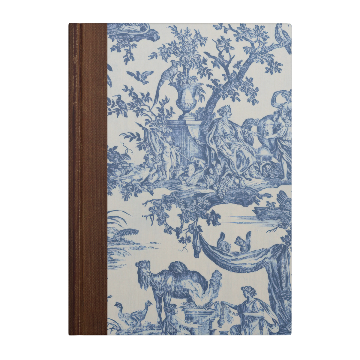 Blue Toile, Dark Academia Hardcover Lined Journal With 150 Perforated ...