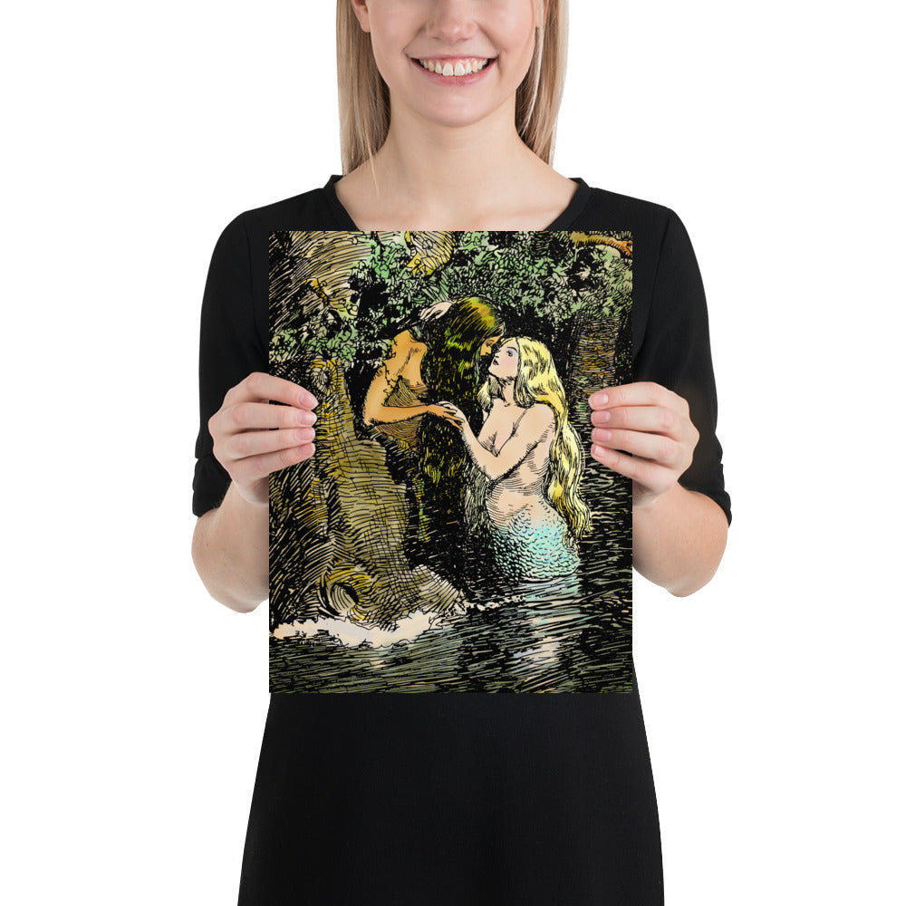 The Nymph Caught the Dryad in Her Arms, Illustrated by Harold Robert M ...